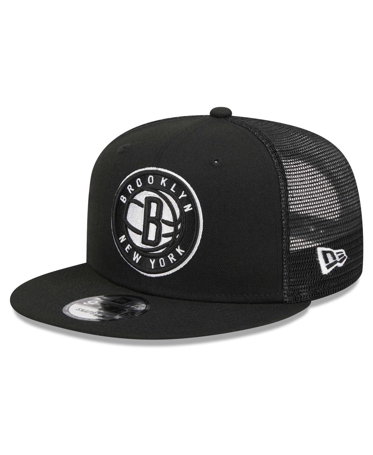 Click here for New Era Mens Black Brooklyn Nets 9FIFTY Snapback T... prices