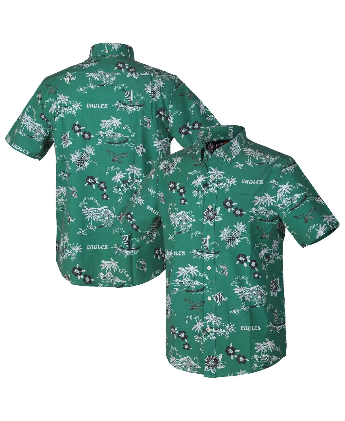 Click here for Reyn Spooner Mens Green Philadelphia Eagles Throwb... prices