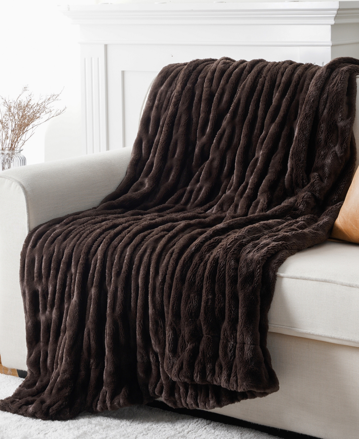 Click here for Battilo Luxurious Reversible Rabbit Faux Fur Throw... prices