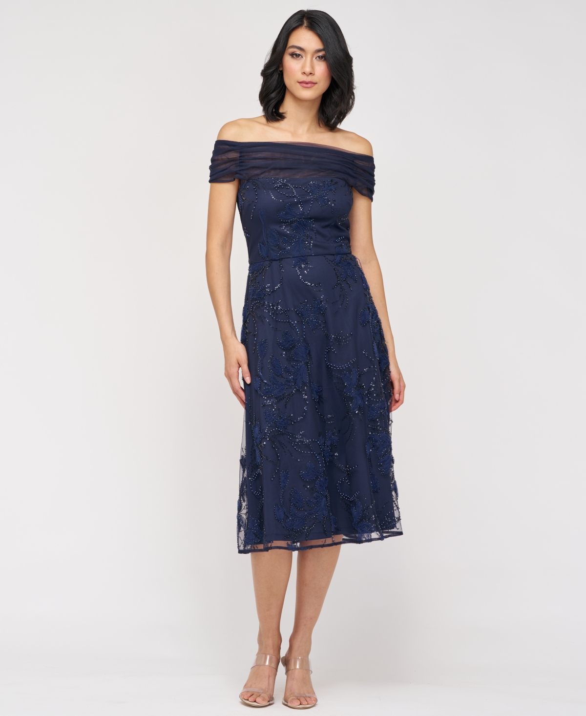Click here for Js Collections Womens Gemma Beaded Off-The-Shoulde... prices
