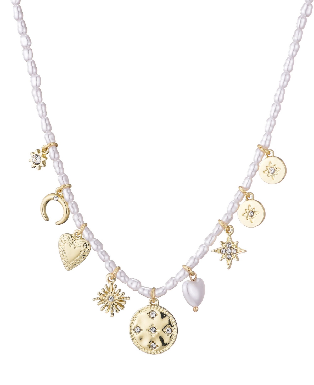 Click here for Adornia Gold Cultivated Pearl Charm Strand Necklac... prices