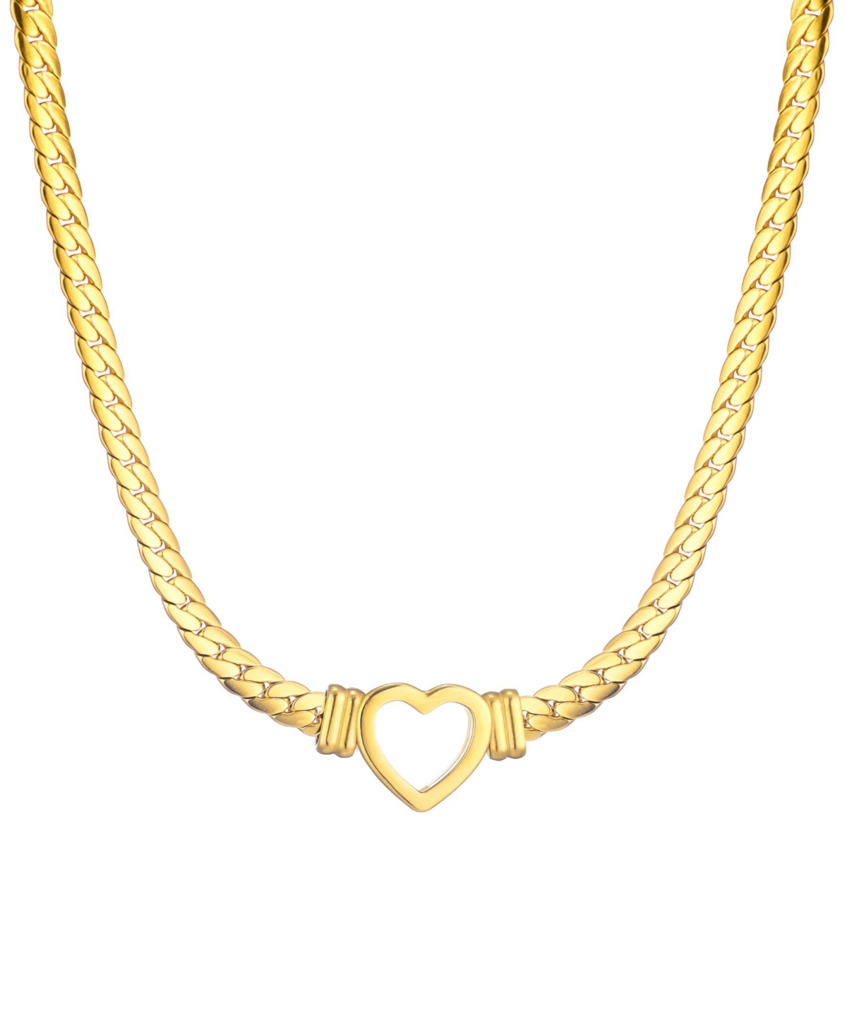 Click here for Adornia Tarnish Resistant Gold Flat Curb Chain Hea... prices