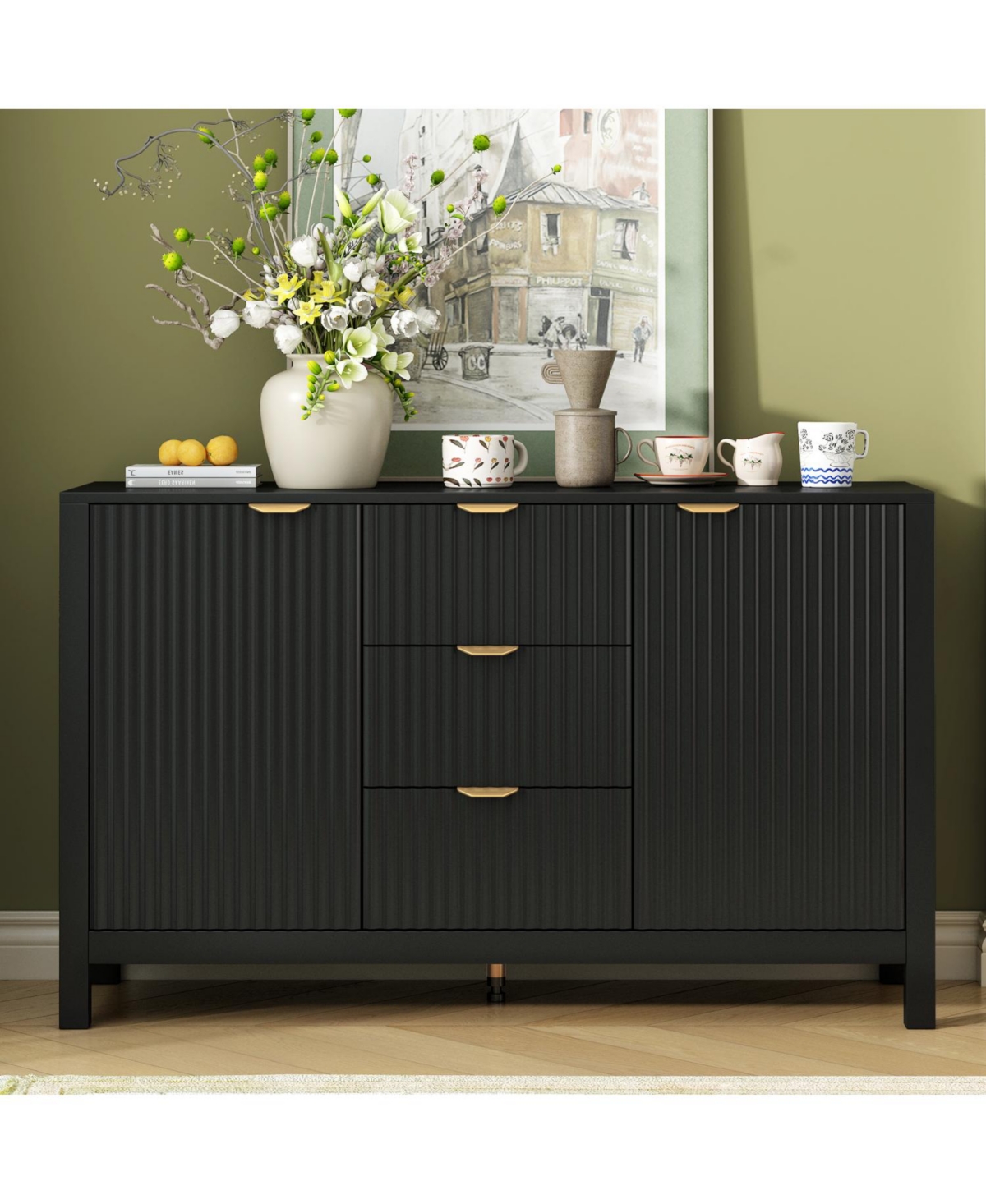 Click here for Streamdale Furniture Wave Design Sideboard - Adjus... prices