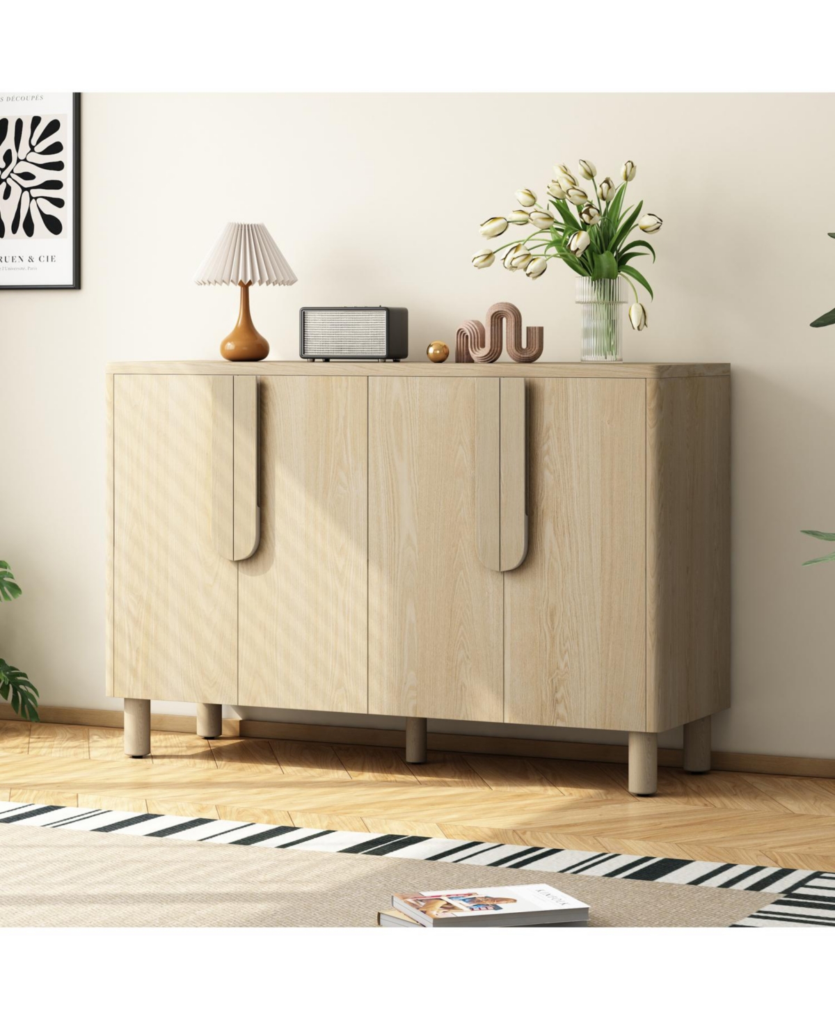 Click here for Streamdale Furniture Wood Buffet Cabinet with Arc... prices