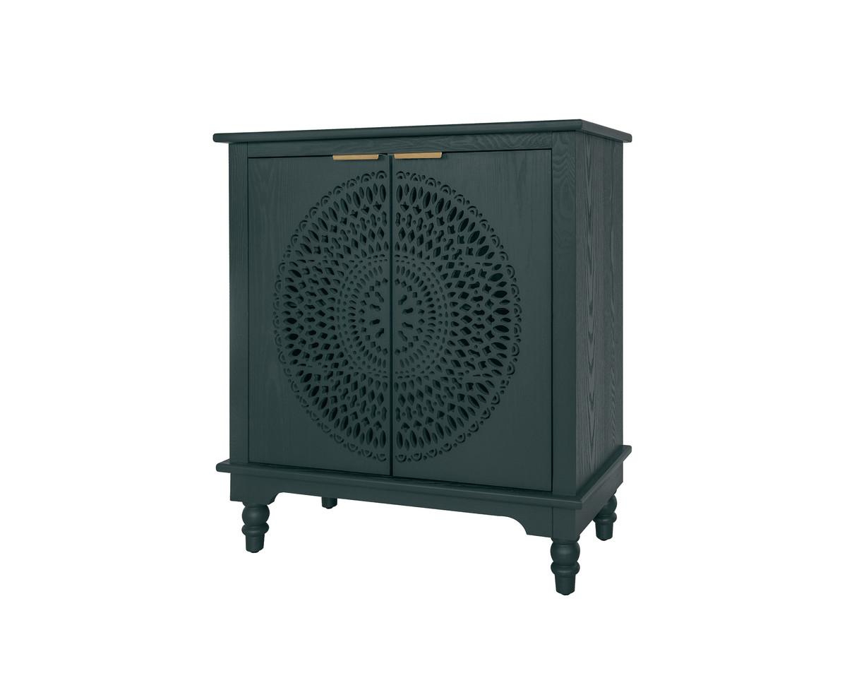 Click here for Casainc Hollow-Carved 2 Door Accent Cabinet Sidebo... prices