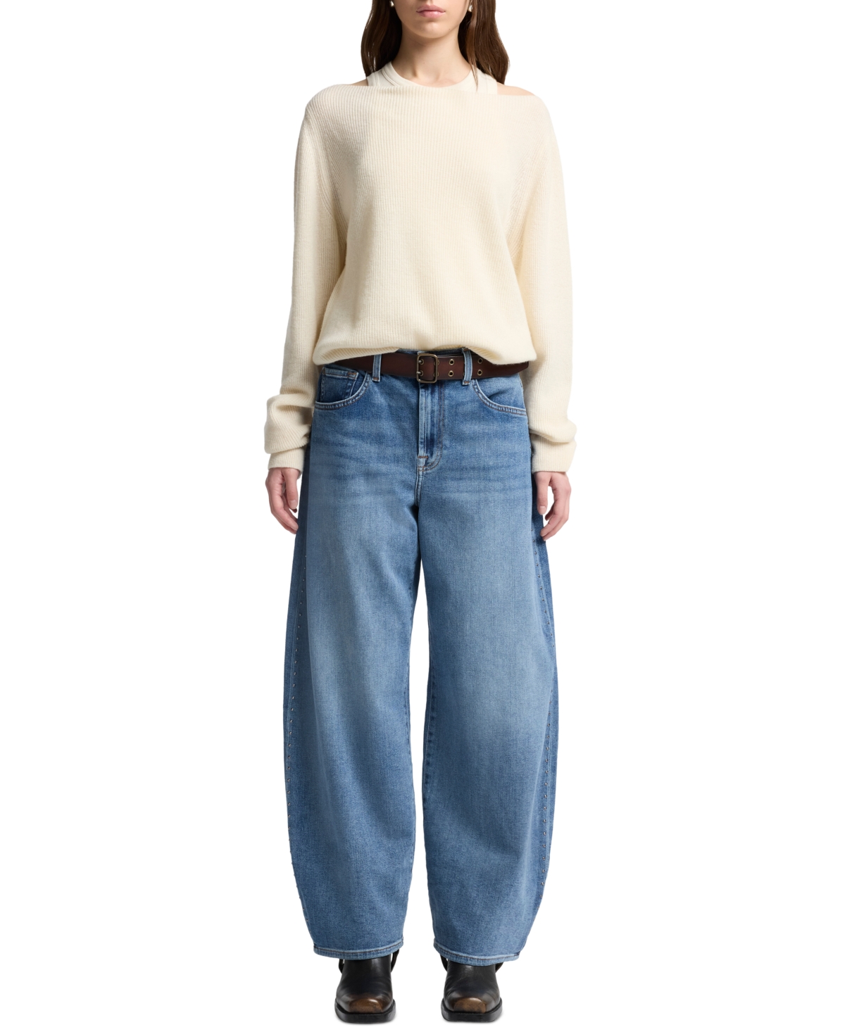 Click here for 7 For All Mankind Womens Bonnie Curvilinear High-R... prices