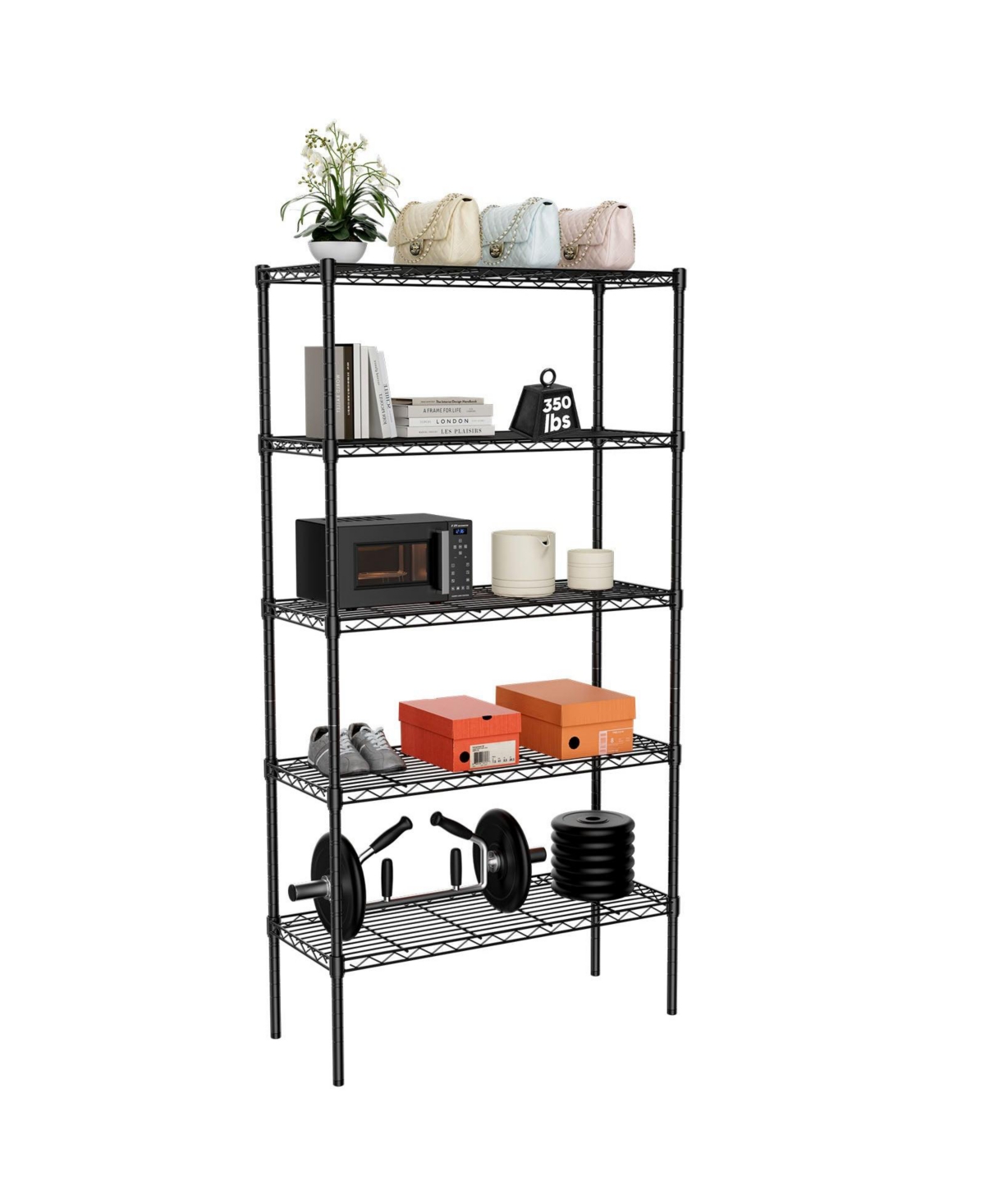Click here for Flynama Storage Shelving Unit  Adjustable Metal Wi... prices