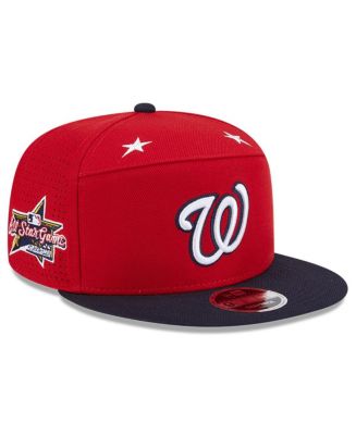 New Era Men's Red/Navy Washington Nationals 2025 MLB All-Star Game Side Patch 9FIFTY Snapback ...