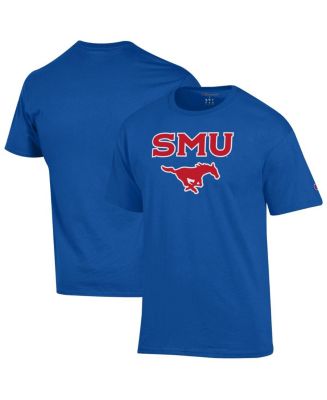 Champion Men's Royal SMU Mustangs Arch Over Logo T-Shirt - Macy's