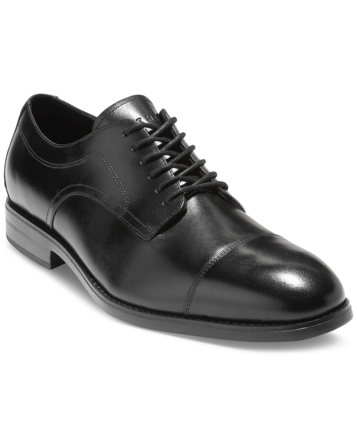 Click here for Cole Haan Mens Harmon Grand Cap Toe Oxfords - Blac... prices