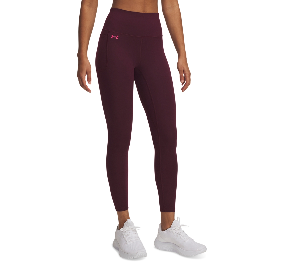 Under Armour Womens Motion Ankle Leggings - Dark Maroon