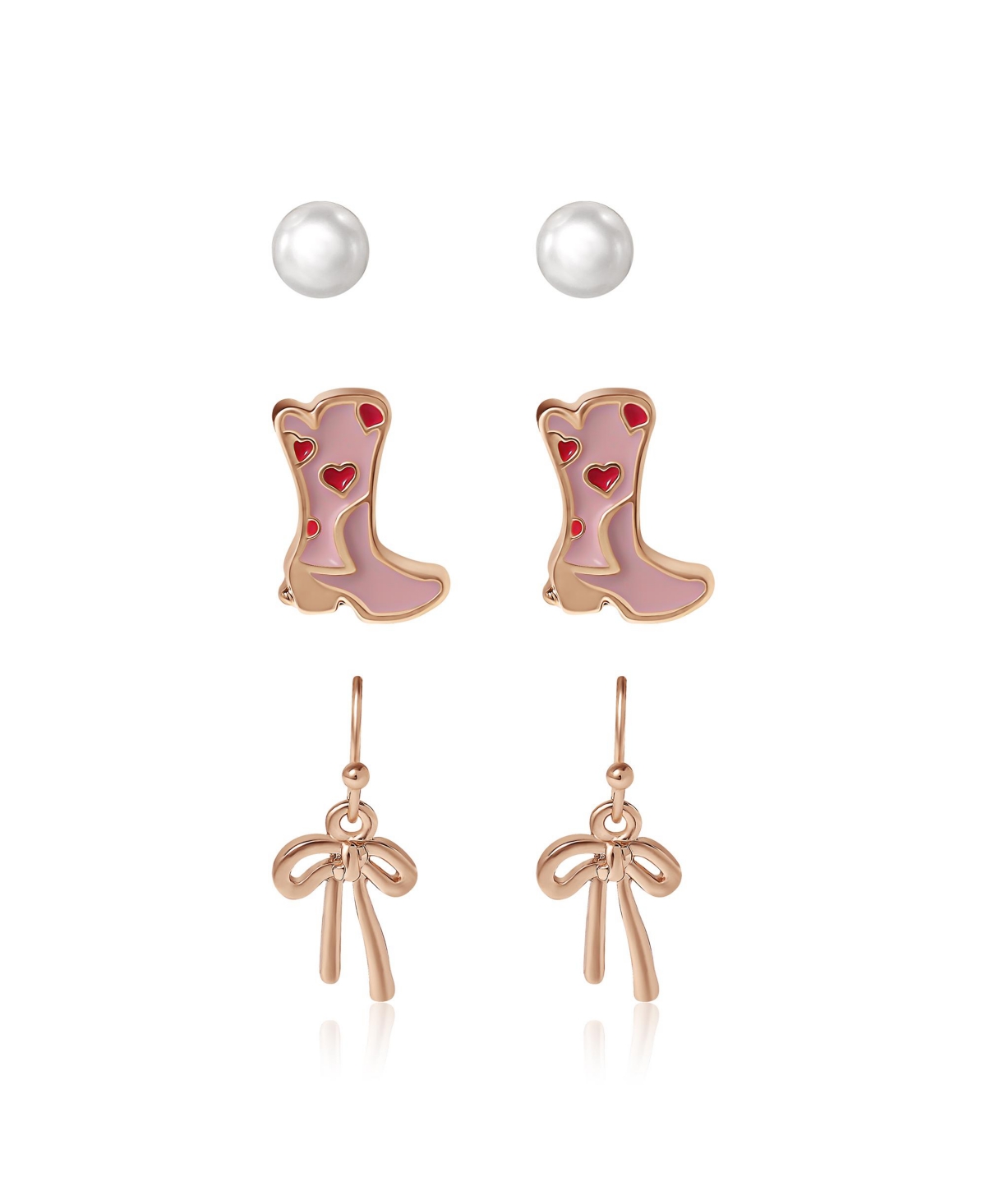 Click here for Jessica Simpson Imitation Gold Plated 3-Pack Stud... prices