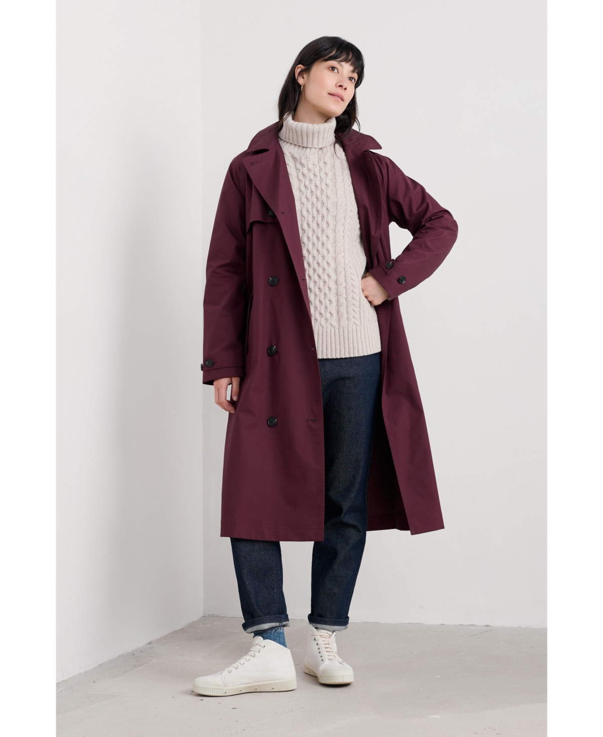 Click here for Seasalt Cornwall Womens Penweathers Trench Coat -... prices