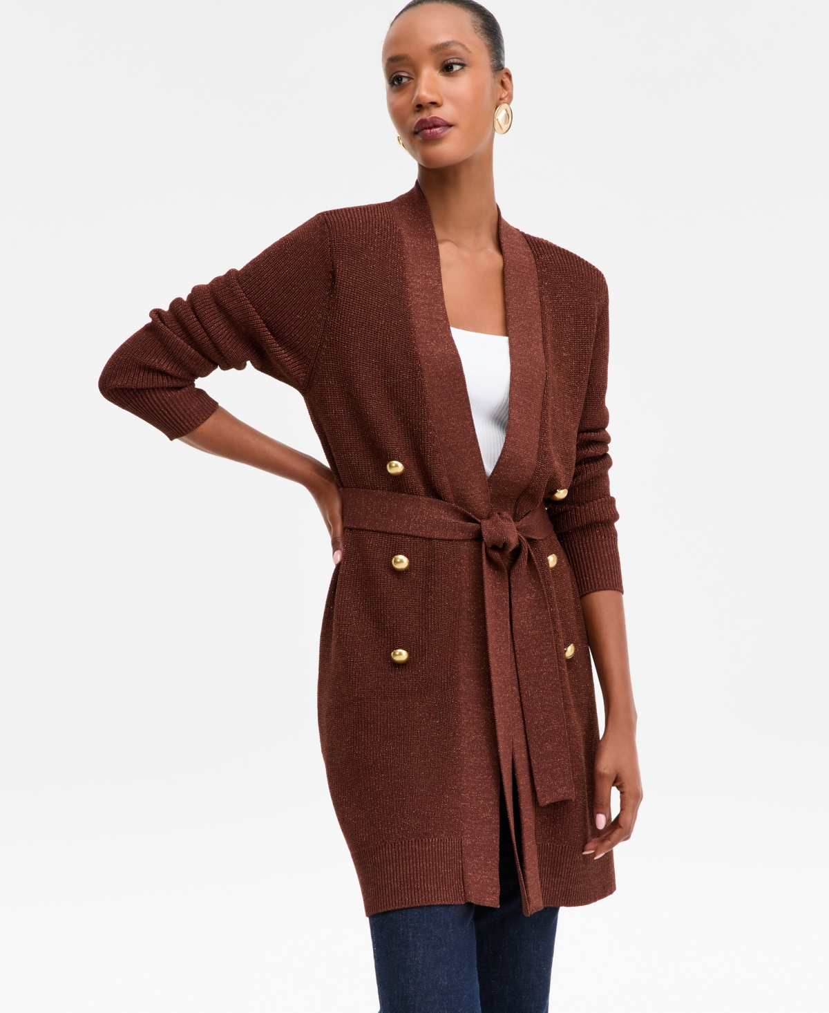 Click here for I.n.c. International Concepts Womens Metallic Open... prices