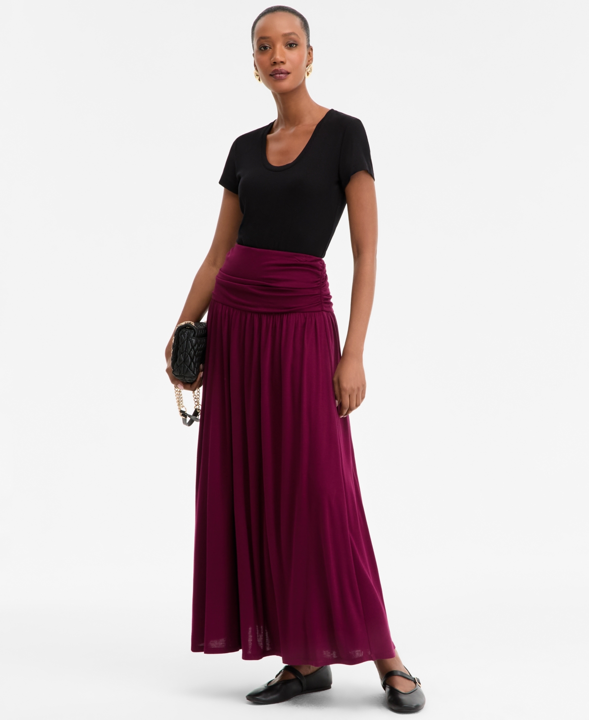 Click here for I.n.c. International Concepts Womens Ruched-Waist... prices