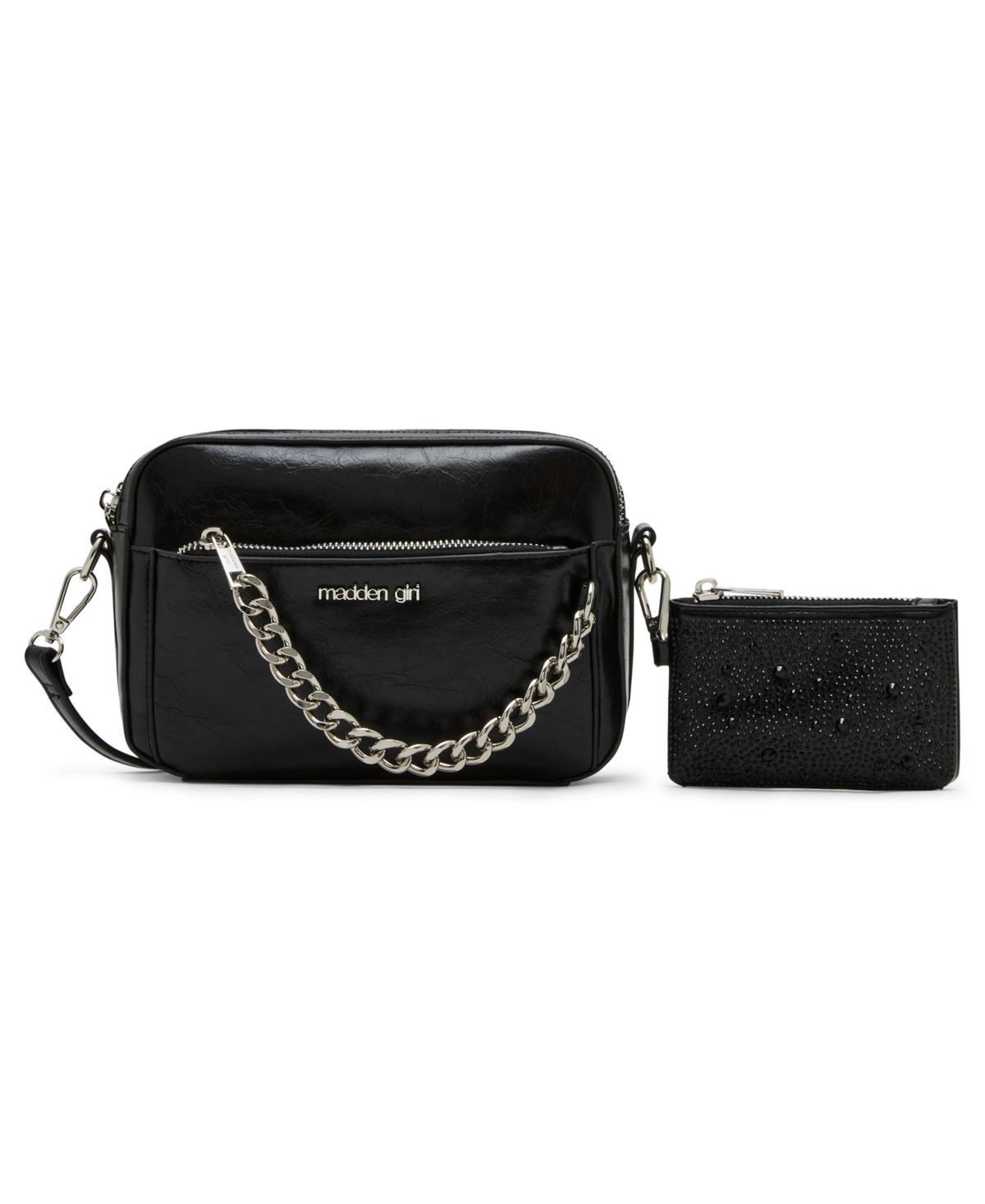 Click here for Madden Girl Tarac Crinkle Camera Crossbody Bag - B... prices