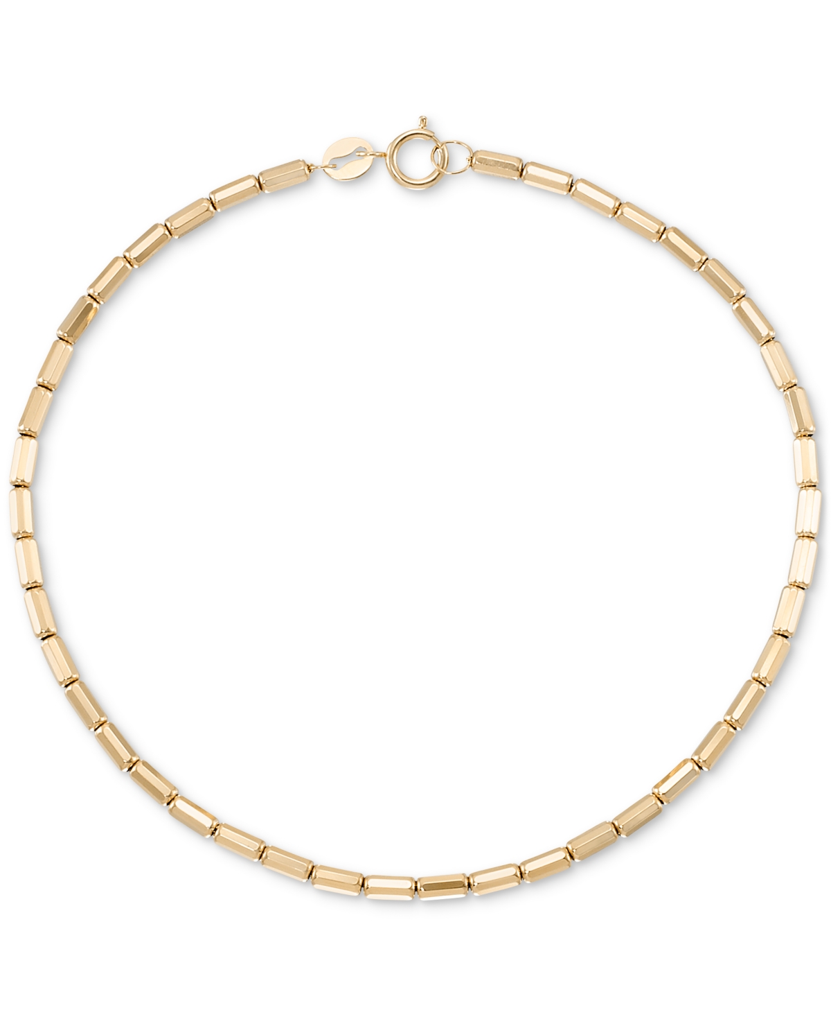 Click here for Polished Tube Segmented Link Chain in 10k Gold - Y... prices