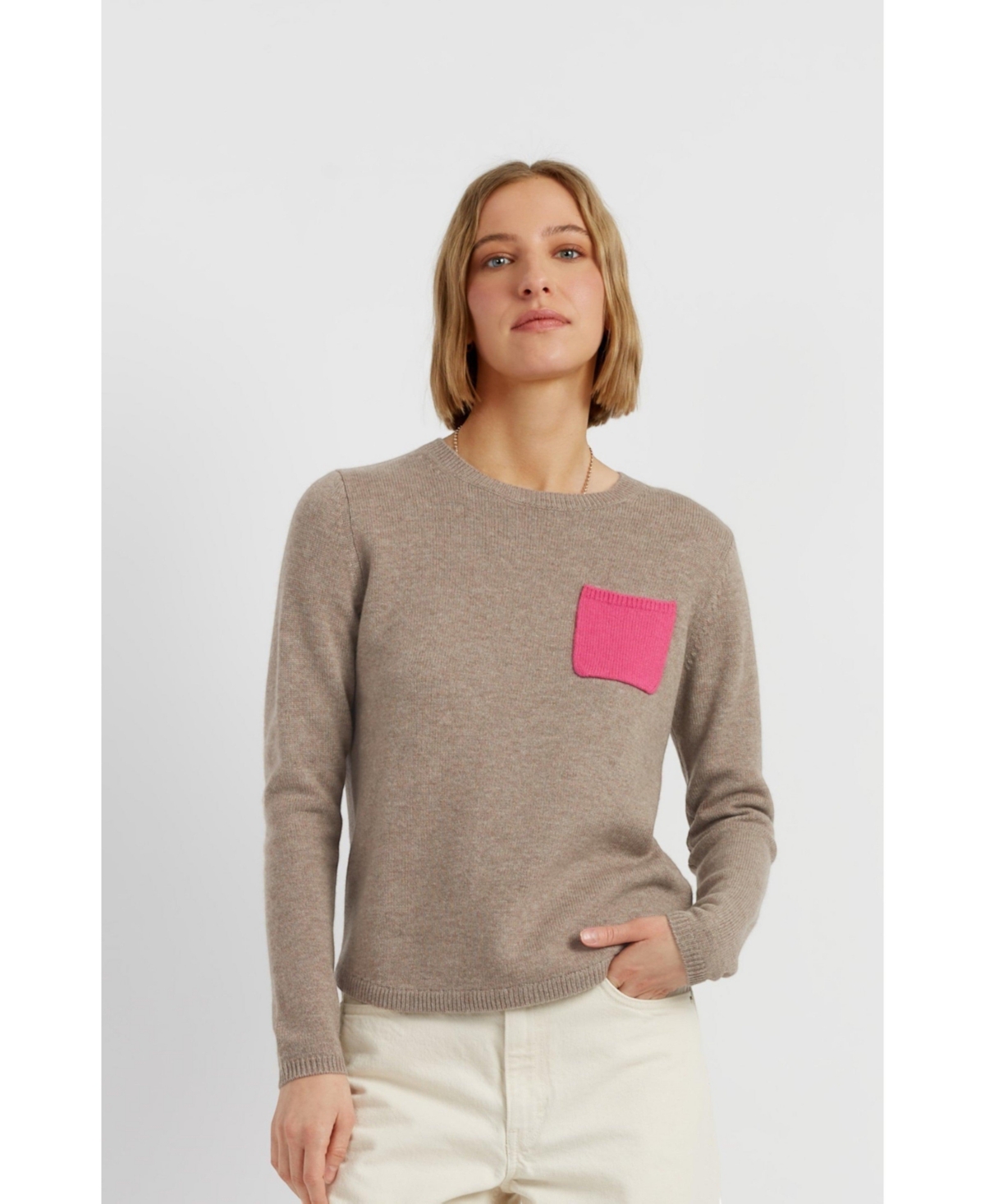 Click here for Chinti & Parker Womens Wool Cashmere One Pocket Sw... prices