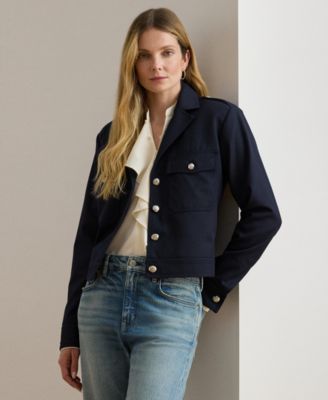 Click here for Lauren Ralph Lauren Womens Cropped Wool Blend Twil... prices