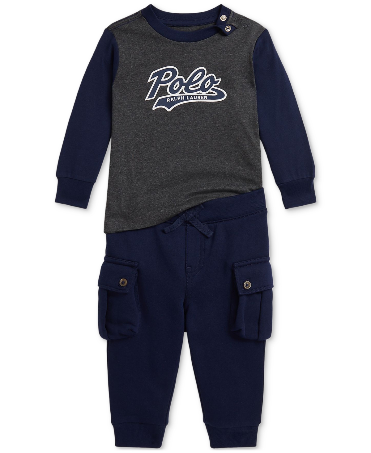 Click here for Polo Ralph Lauren Baby Boys Cotton Jersey Tee & Fl... prices