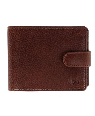 Trafalgar Men's Parker Pebbled Leather Bi-Fold Wallet with ID Window ...