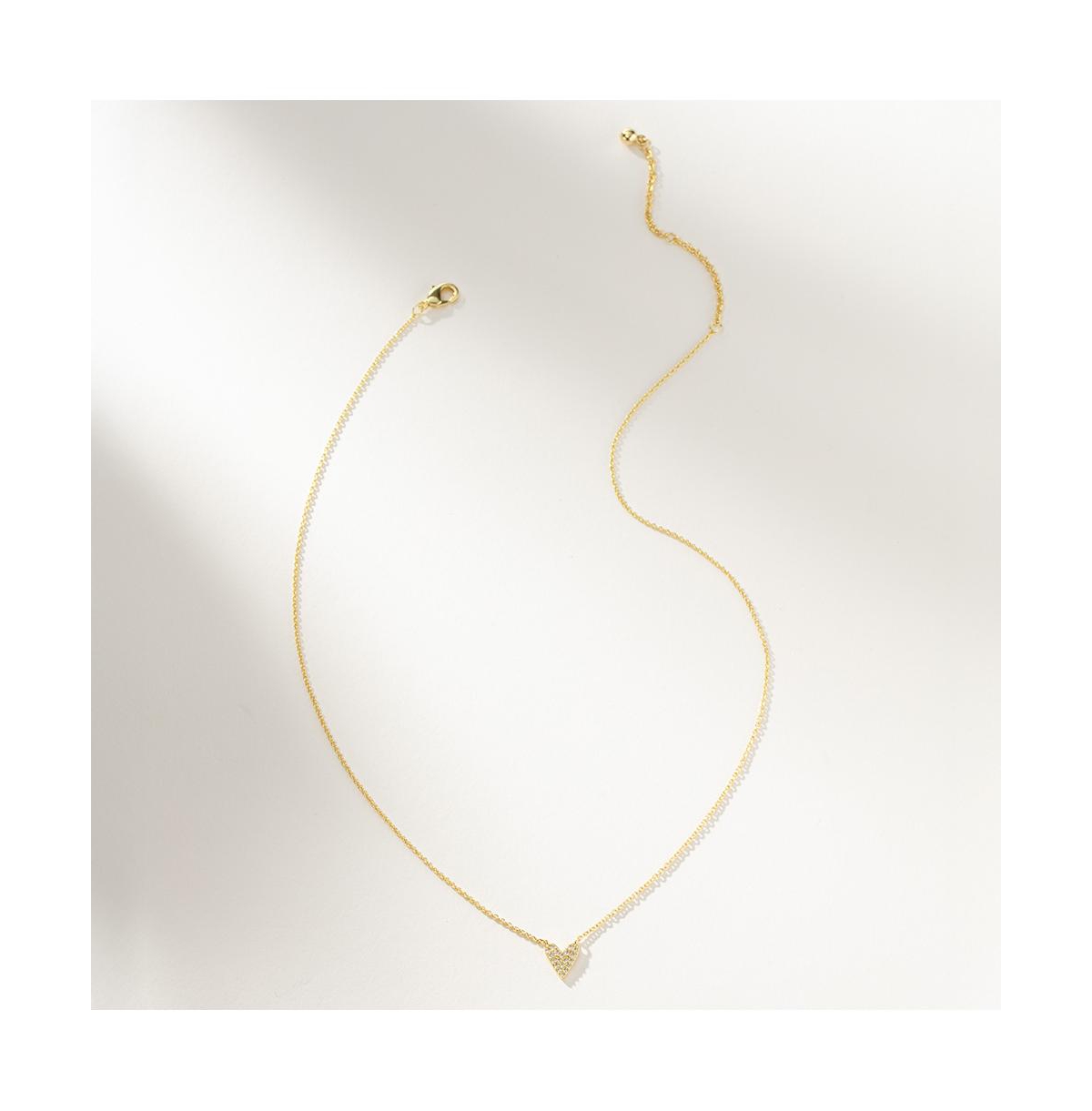 Click here for 14K Gold-Plated Full Heart Necklace  14-16 - Gold prices