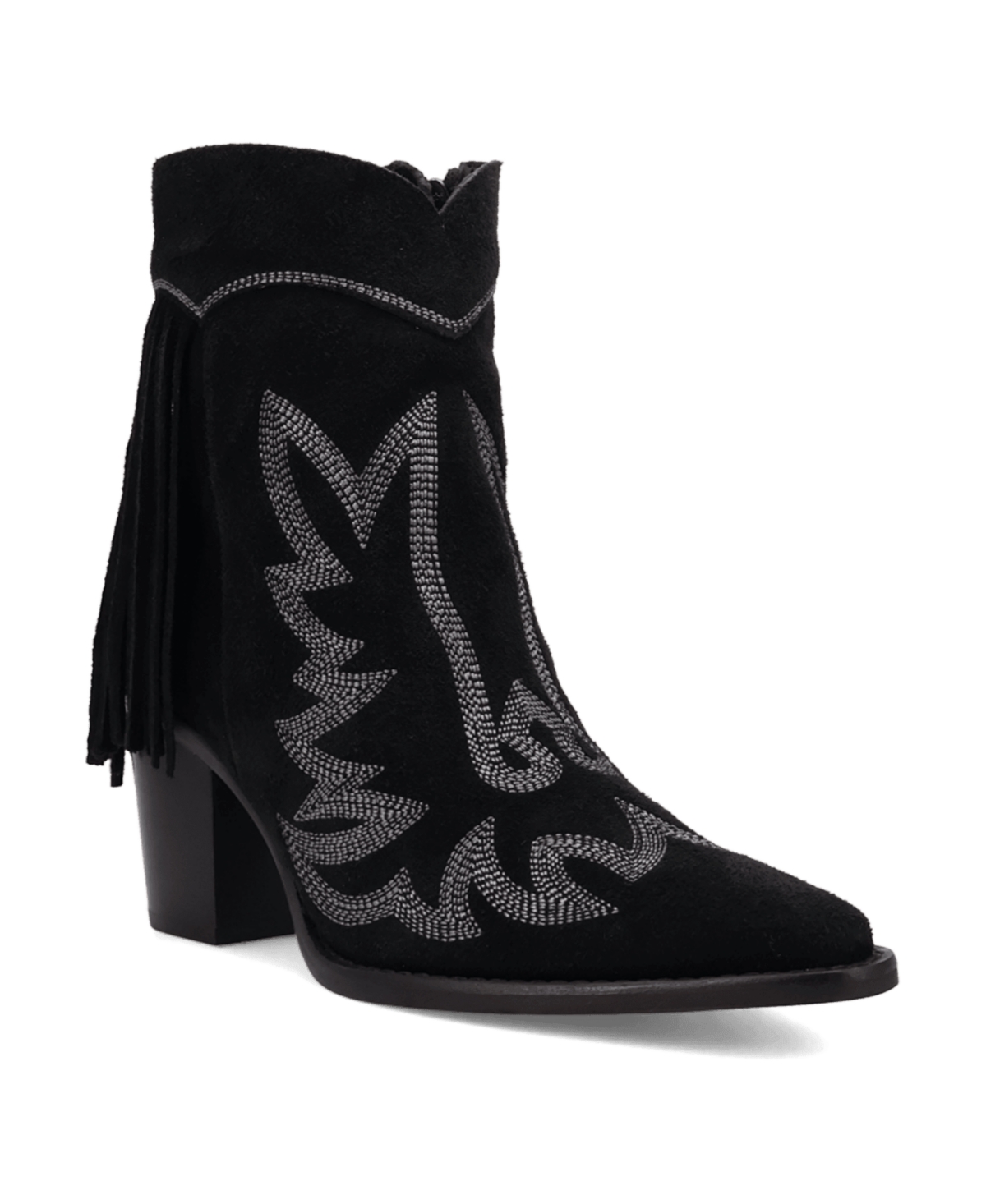 Click here for Dingo Womens Wild Sage Leather Bootie - Black prices