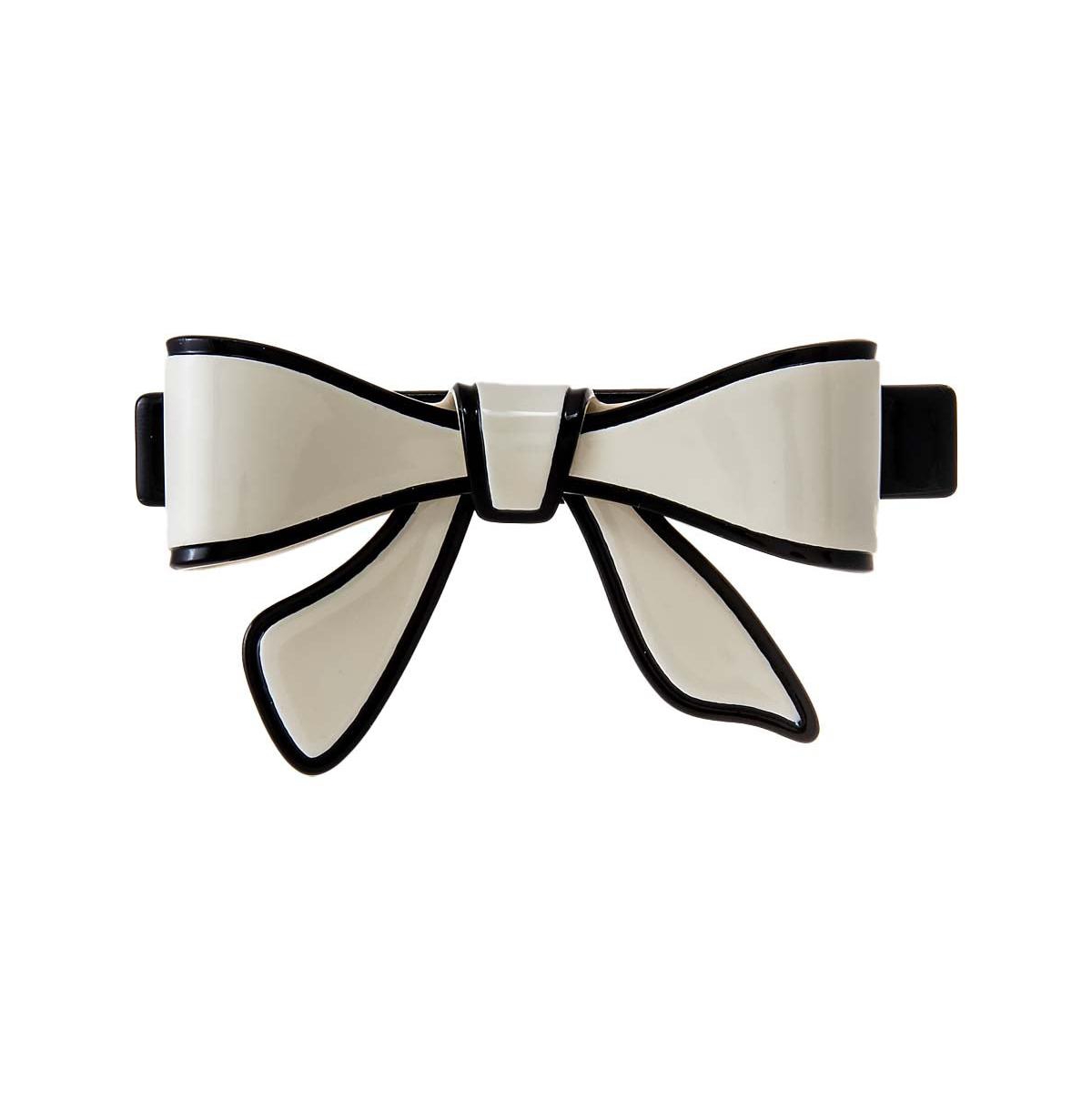 Click here for Two Tone Bow Tie Hair Barrette By Adina Eden - Cre... prices