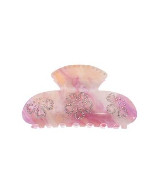 Click here for Rhinestone Pink Tie Dye Claw Clip By Adina Eden prices