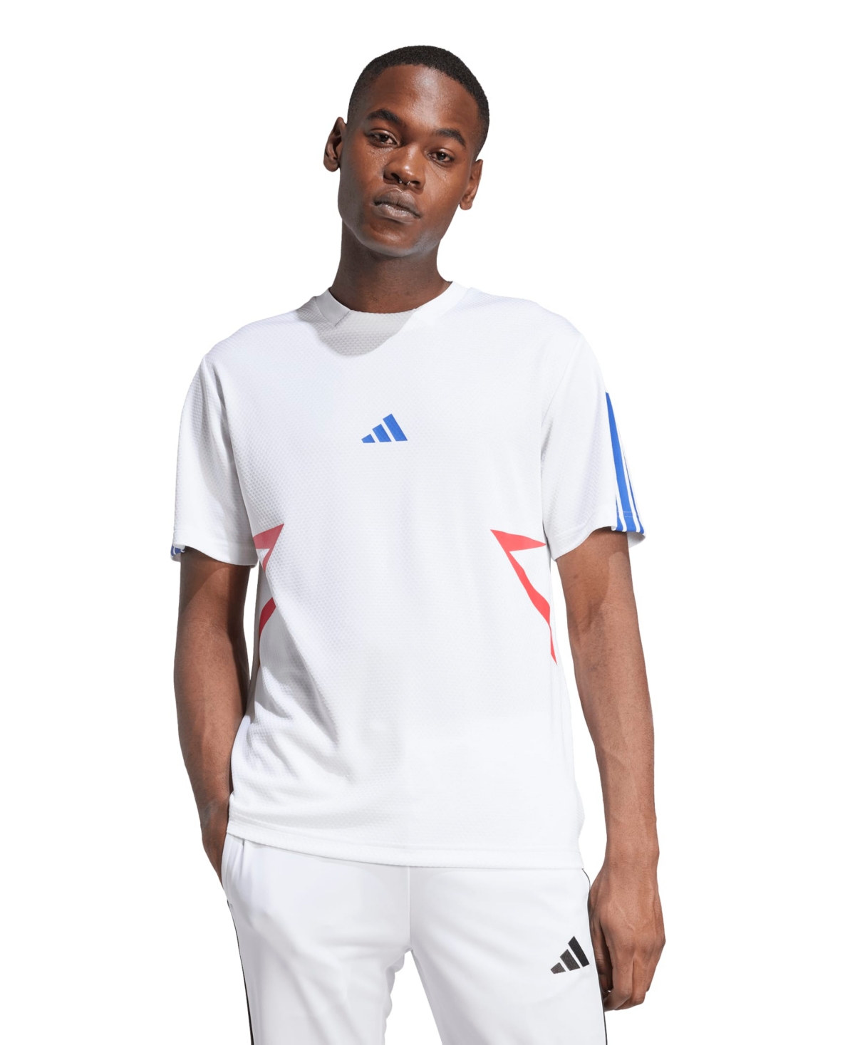 Click here for adidas Mens House of Tiro Color Block T-Shirt - Wh... prices