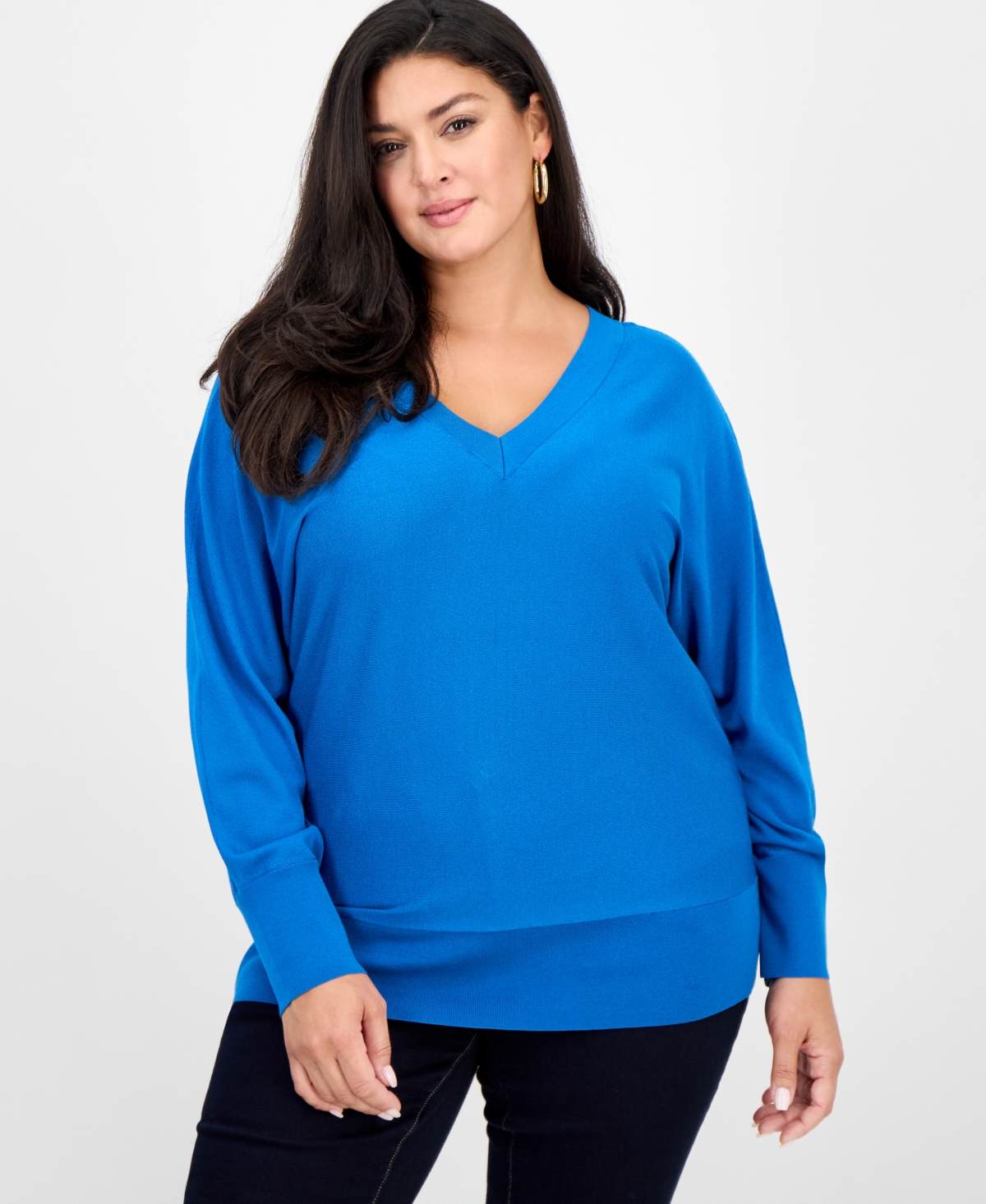 Click here for I.n.c. International Concepts Plus Size V-Neck Dol... prices