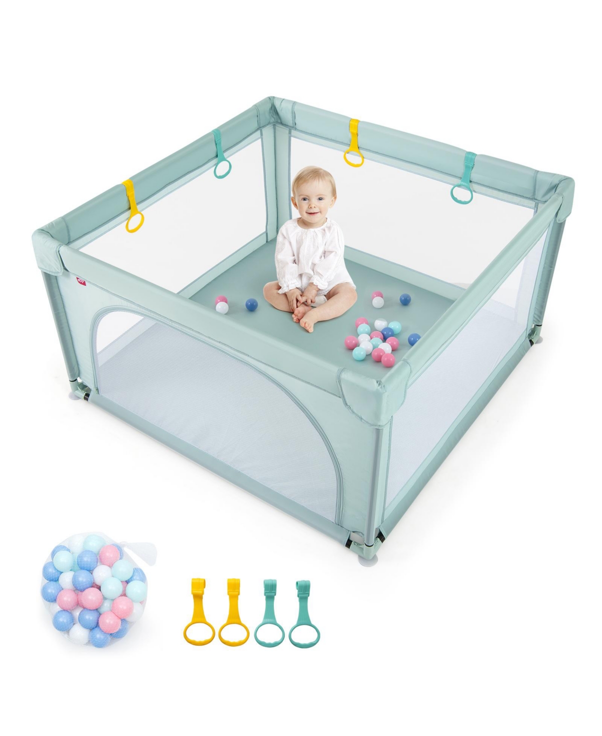 Click here for Gymax Toddler Playpen Large Activity Center w/ 50... prices