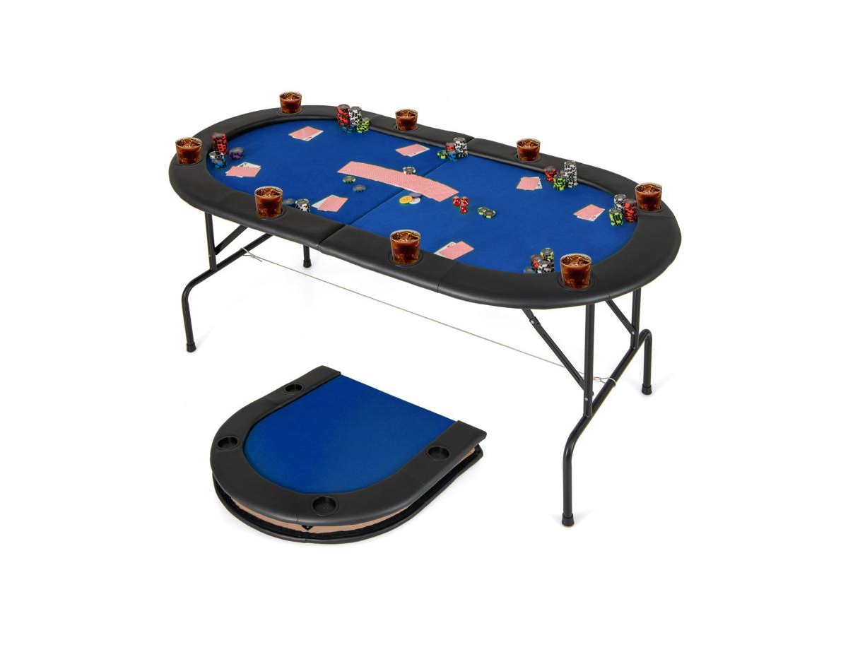 Click here for Akiudex 8 Players Texas Holdem Foldable Poker Tabl... prices
