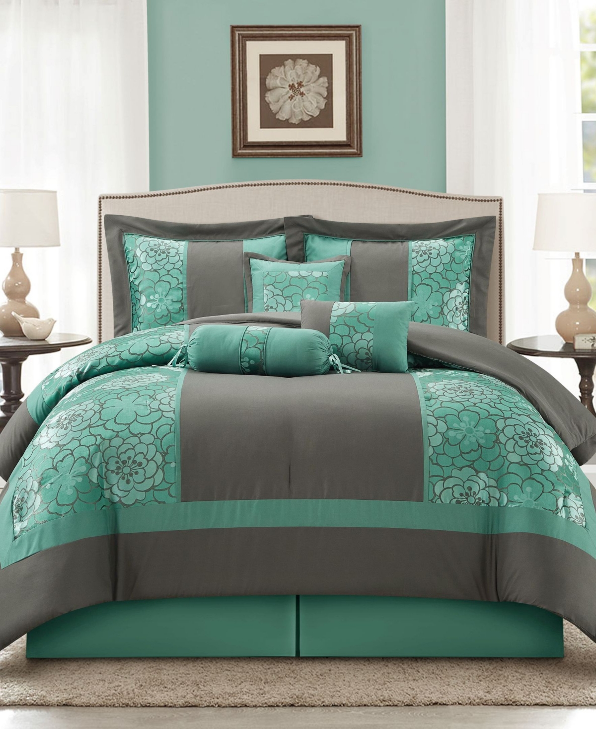 Click here for Stratford Park Sibyl Jacquard 7-Pc. Comforter Set... prices