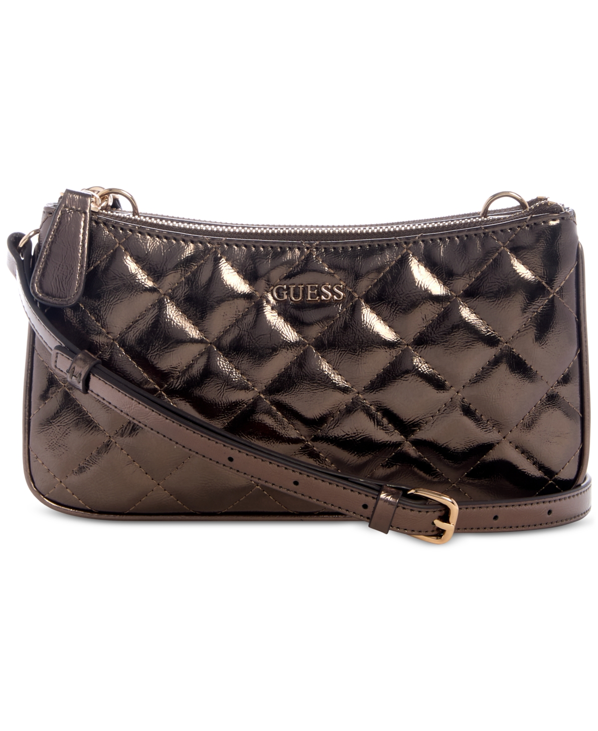Click here for Guess Tinsley Quilted Three Compartment Crossbody... prices