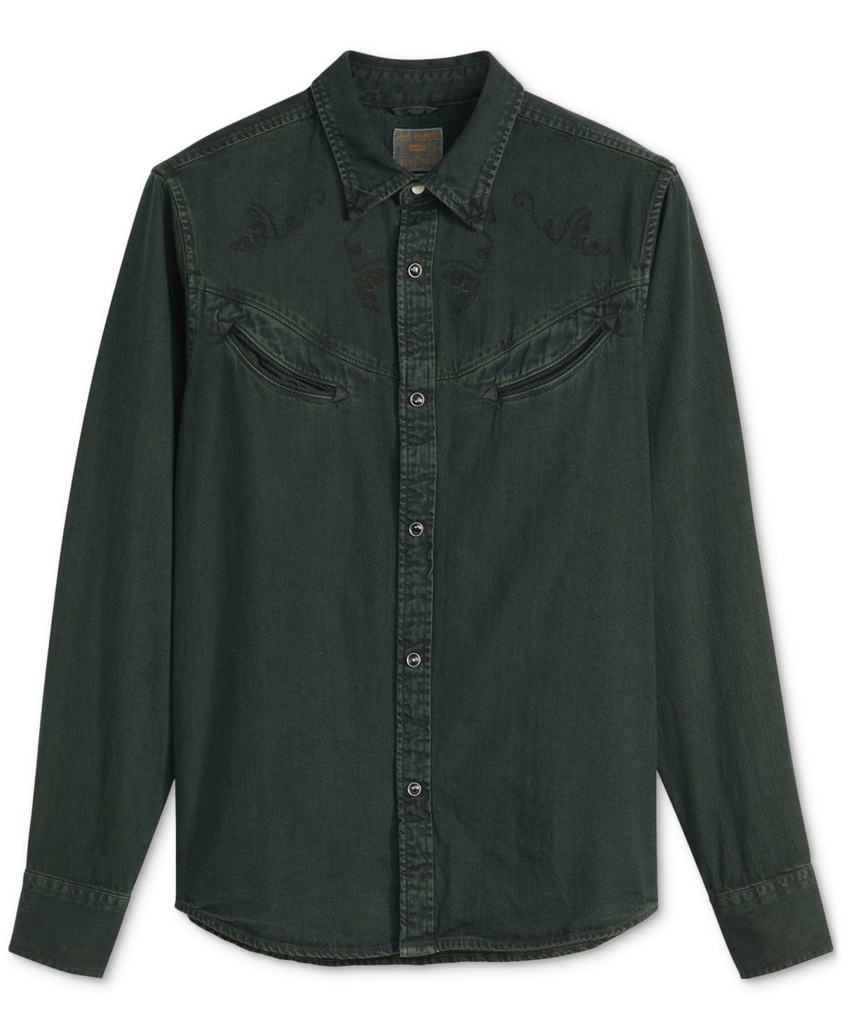 Click here for Levis Mens Cotton Western Shirt - Black prices