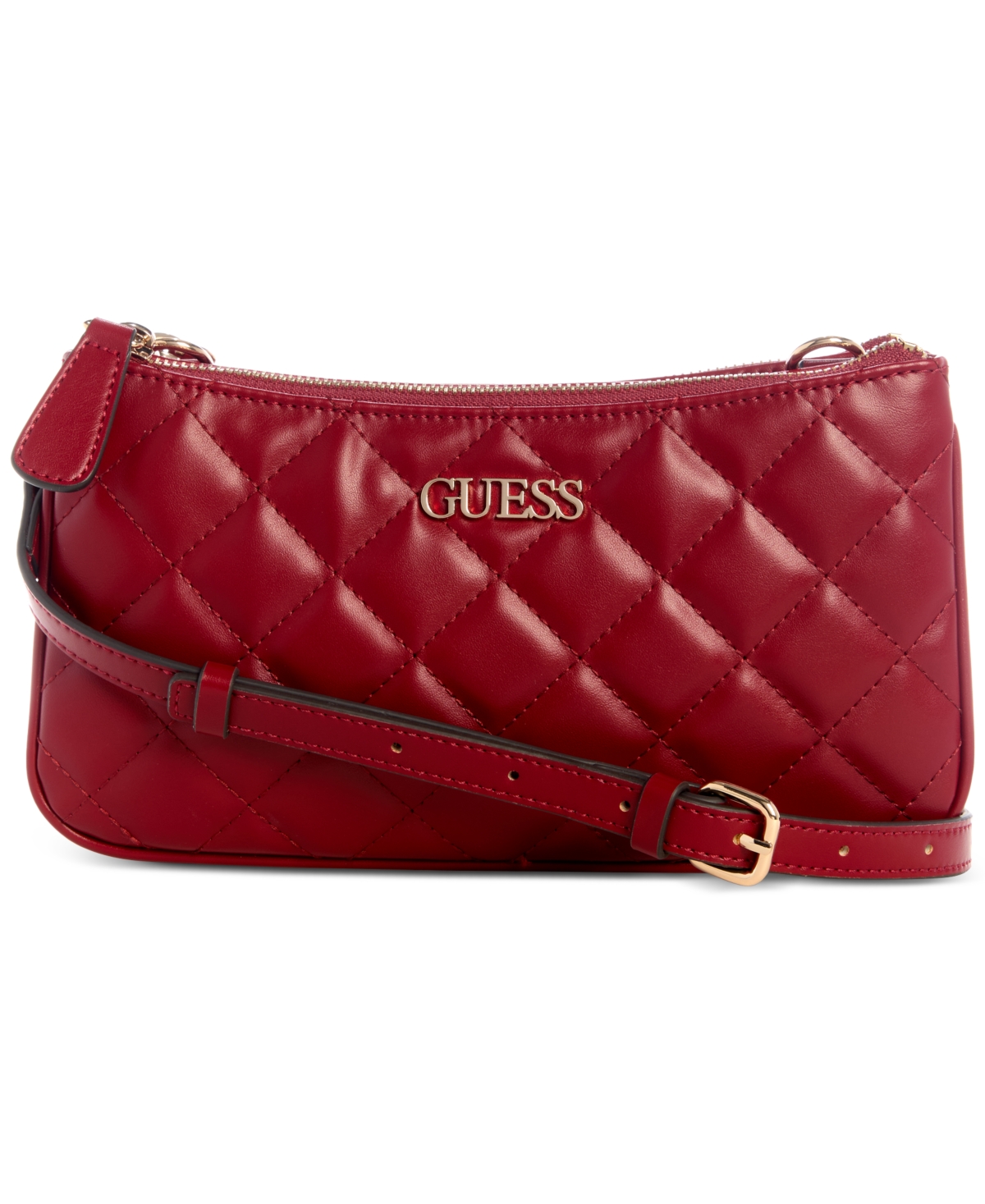 Click here for Guess Tinsley Quilted Three Compartment Crossbody... prices
