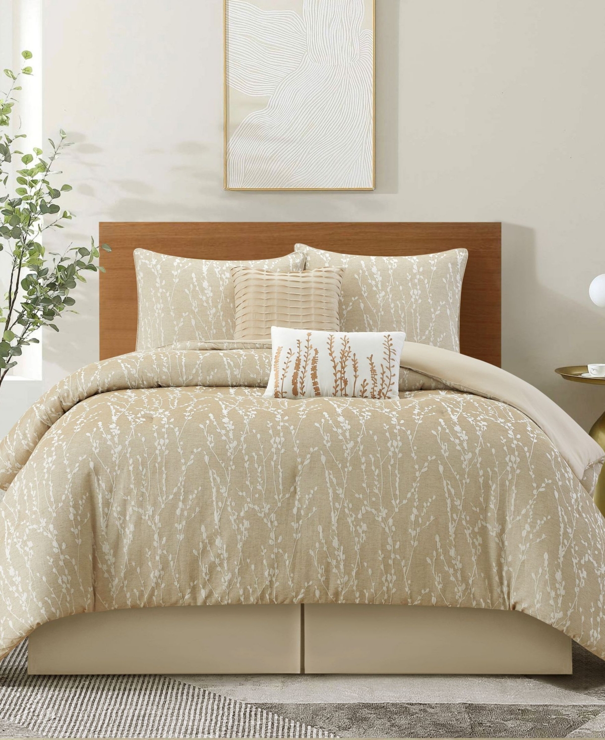Click here for Stratford Park Priya Floral 6-Pc. Comforter Set  C... prices