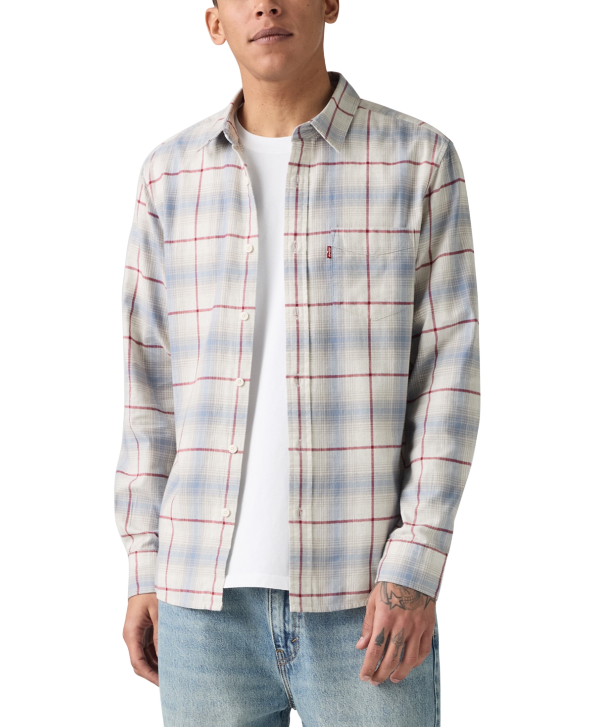 Click here for Levis Mens Classic 1 Pocket Regular-Fit Long Sleev... prices