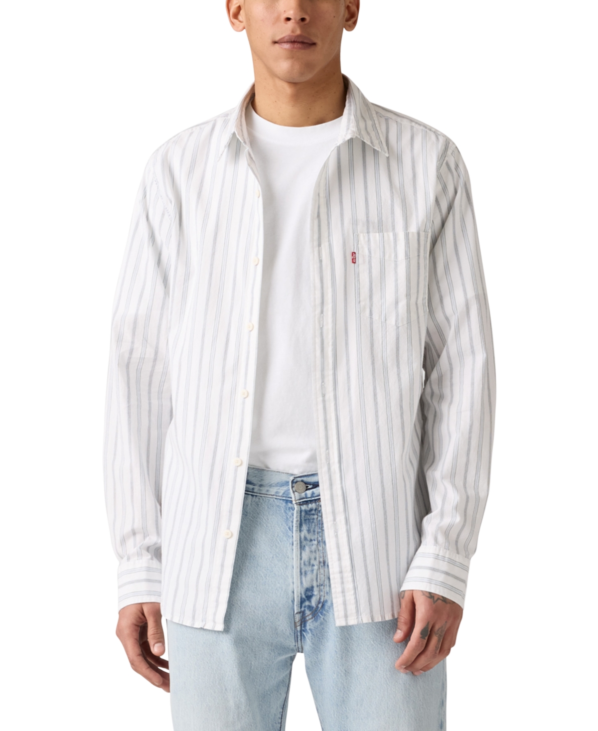 Click here for Levis Mens Classic 1 Pocket Regular-Fit Long Sleev... prices