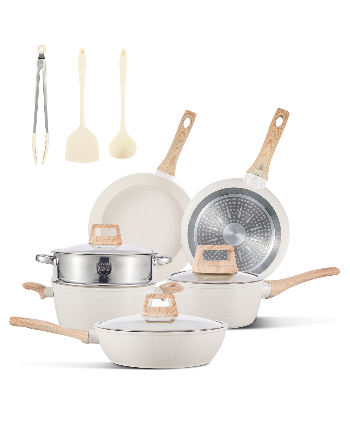 Click here for 12-Piece Nonstick Ceramic Cookware Set  Granite Po... prices