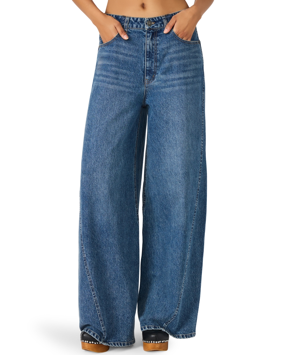 Click here for Steve Madden Womens Mellie High-Rise Jeans - Midni... prices