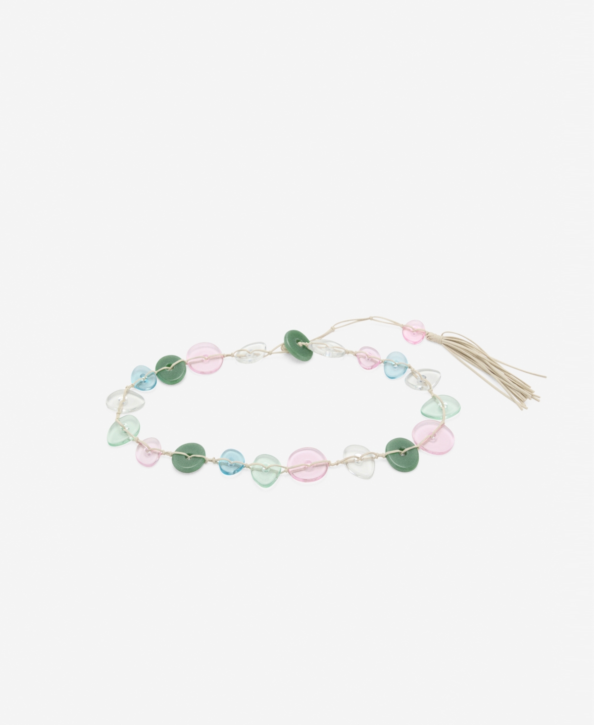 Click here for Mango Womens Mixed Beads Belt - Ecru prices