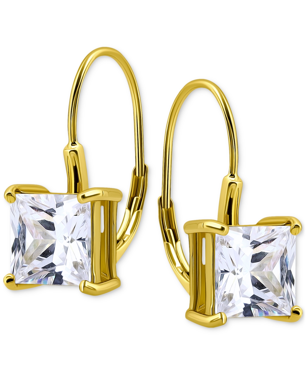 Click here for Giani Bernini Cubic Zirconia Square Leverback Drop... prices