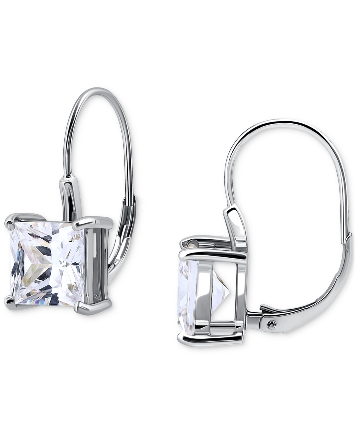 Click here for Giani Bernini Cubic Zirconia Square Leverback Drop... prices