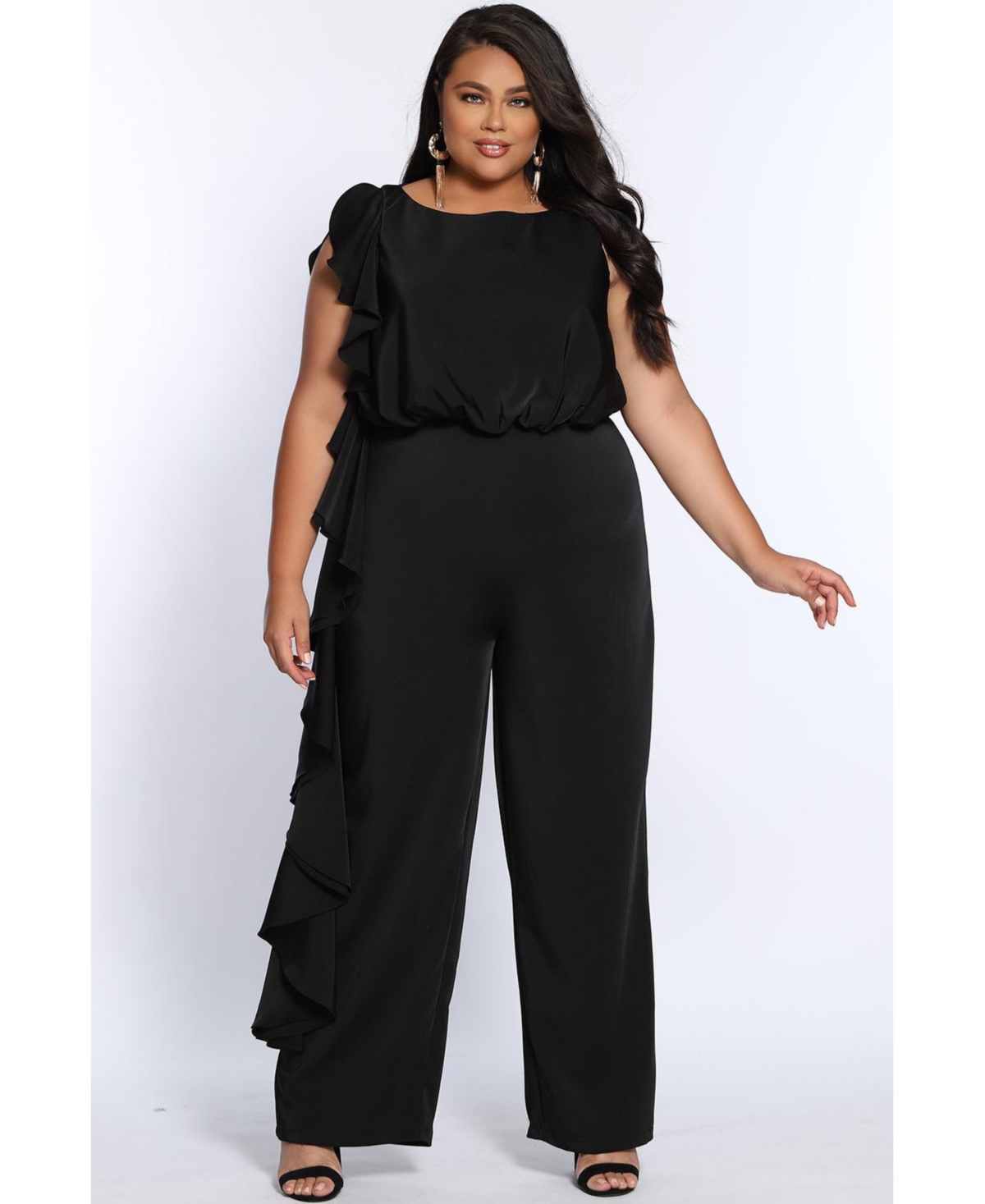 Click here for Celebrations by Sydneys Closet Womens Crepe Ruffle... prices