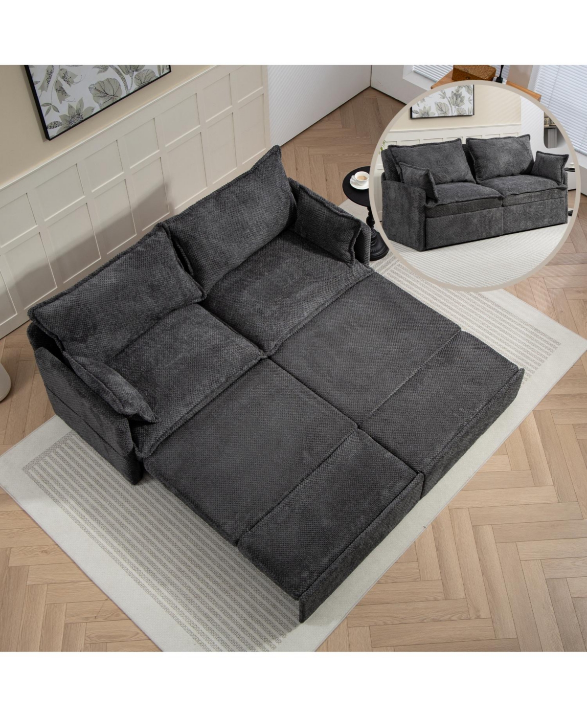 Click here for Streamdale Furniture Pull-Out Corduroy Sleeper Sof... prices