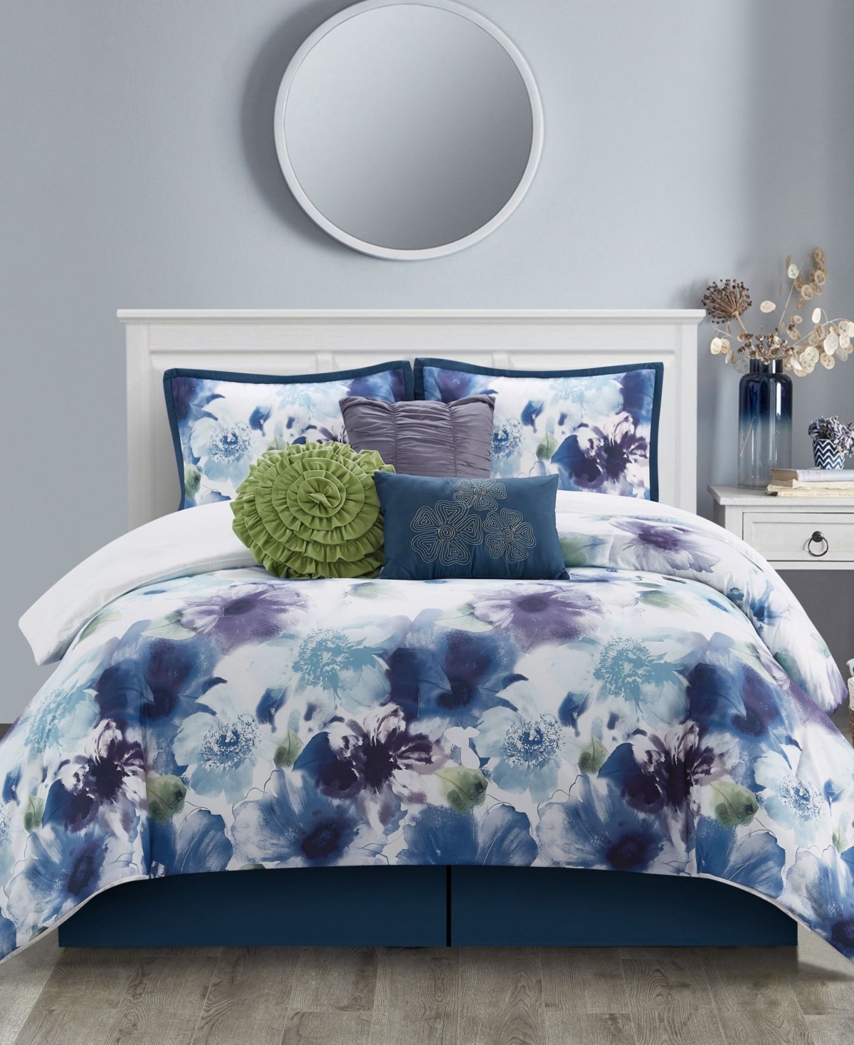 Click here for Stratford Park Elissa Floral 7-Pc. Comforter Set... prices