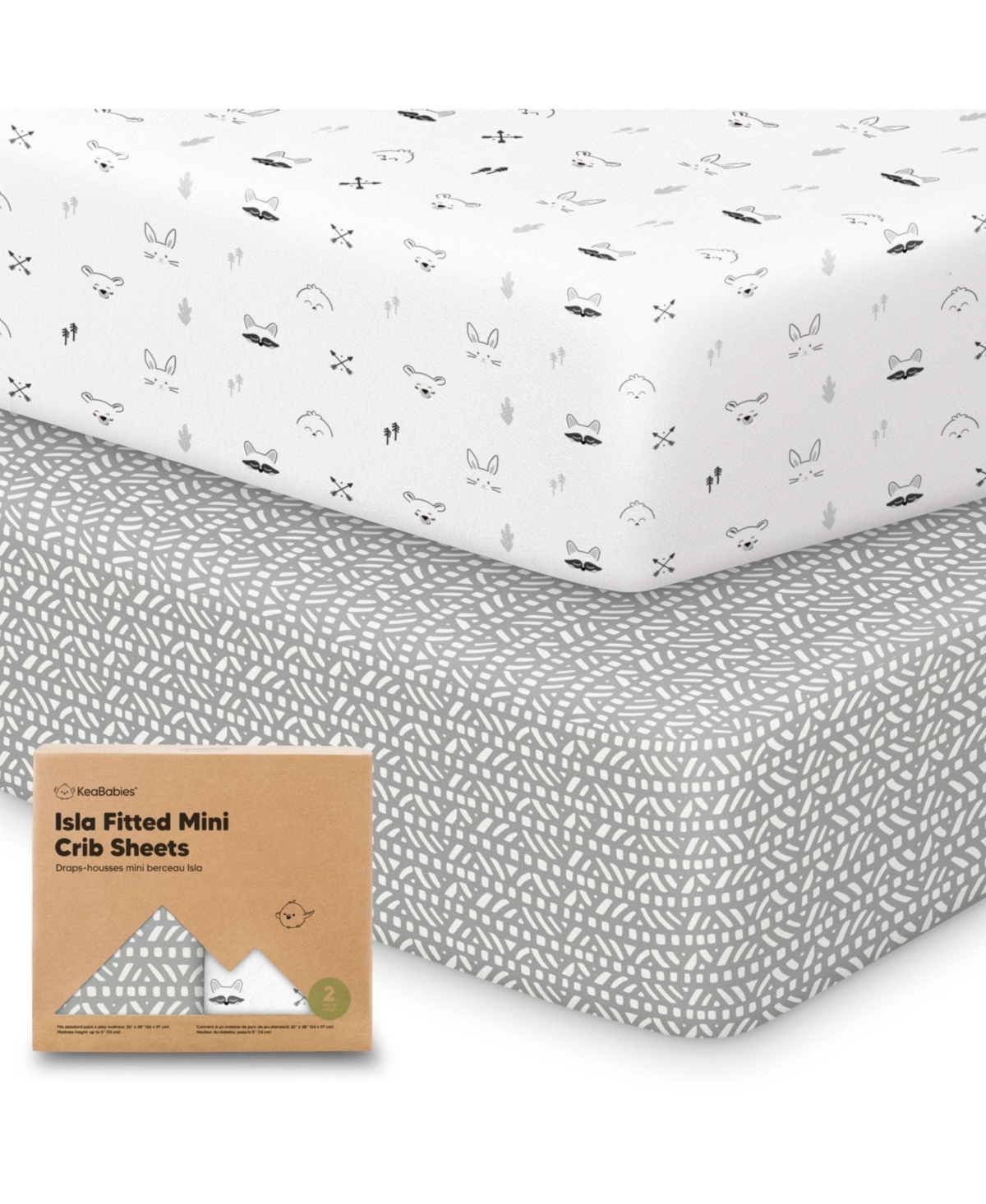 Click here for KeaBabies 2-Pack Mini Crib Sheets  Pack and Play S... prices