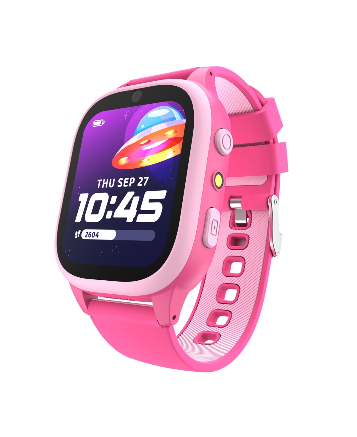 Click here for Playzoom 4 Kids Pink Leather Silicone Strap Smartw... prices